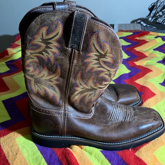 Justin Boots | Shoes | Justin Boots Mens Wk468 Stampede Driller Square ...